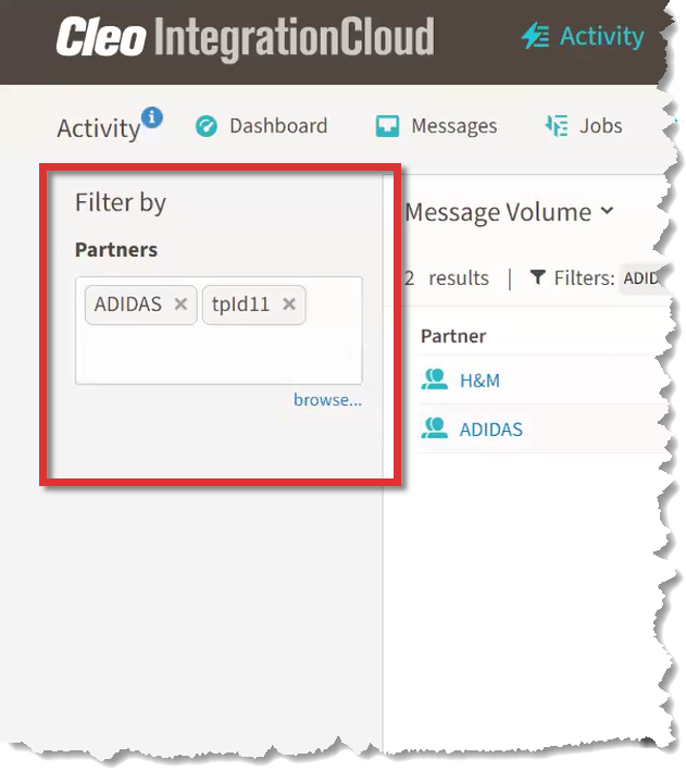 Viewing Partner Activity – Cleo