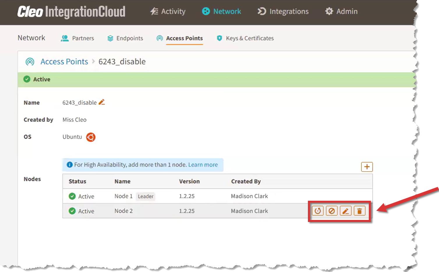 Managing Access Points – Cleo