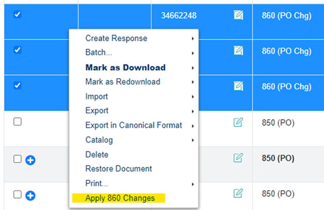 Updating an 860 (Purchase Order Change Request -Buyer Initiated) to an ...