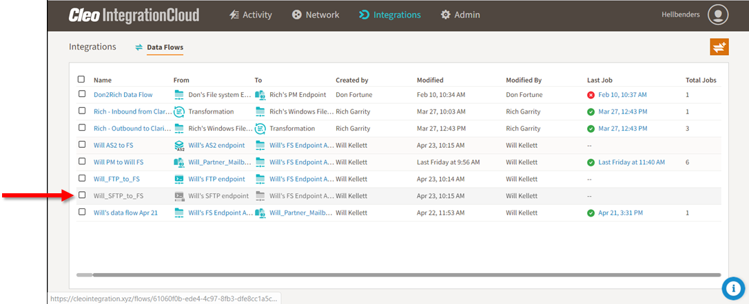 Working with Data Flows – Cleo