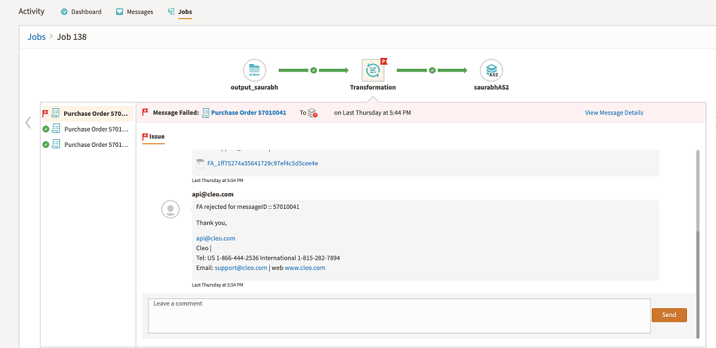 Working with Jobs – Cleo